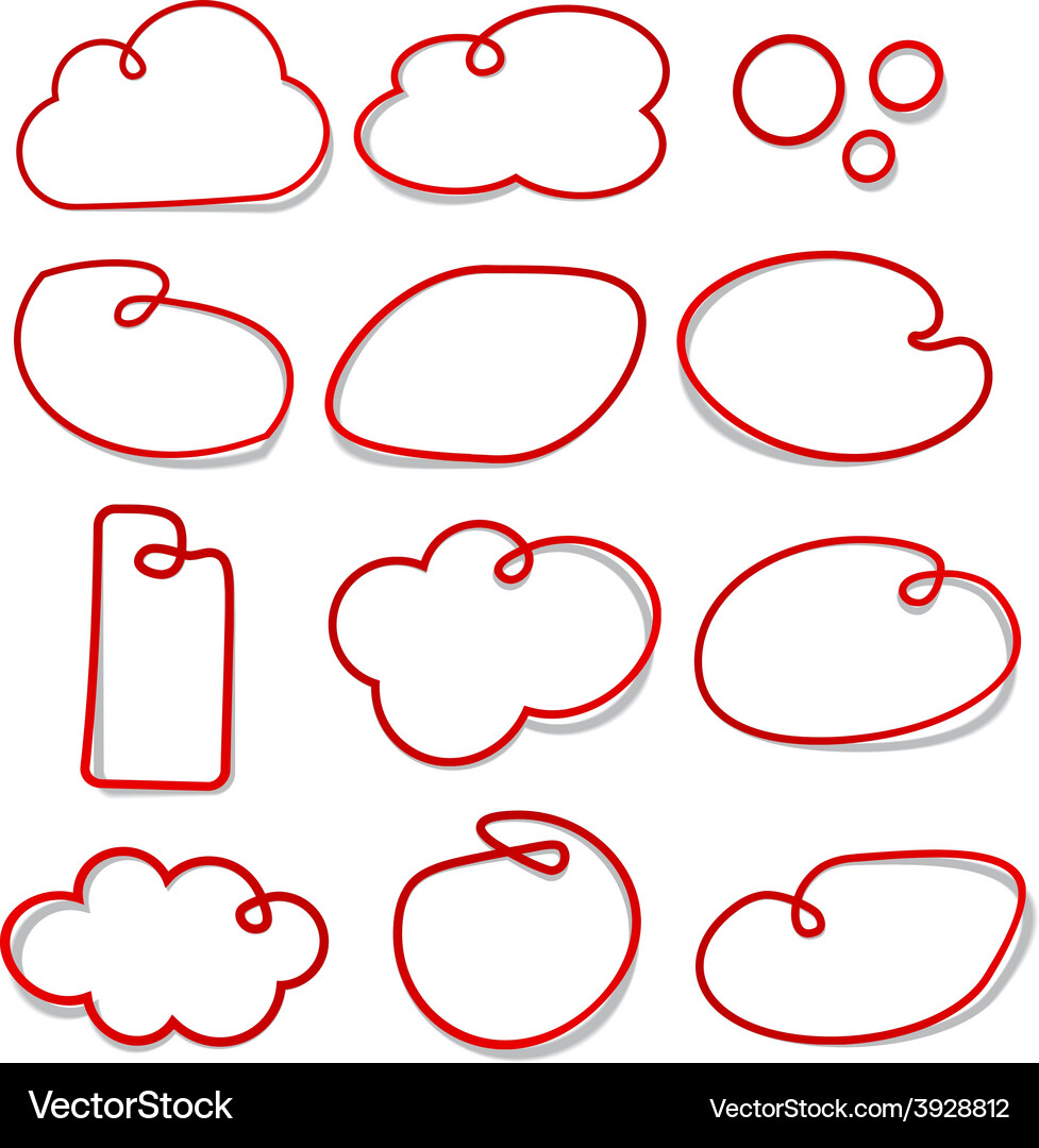 Noose notification paper frames Royalty Free Vector Image