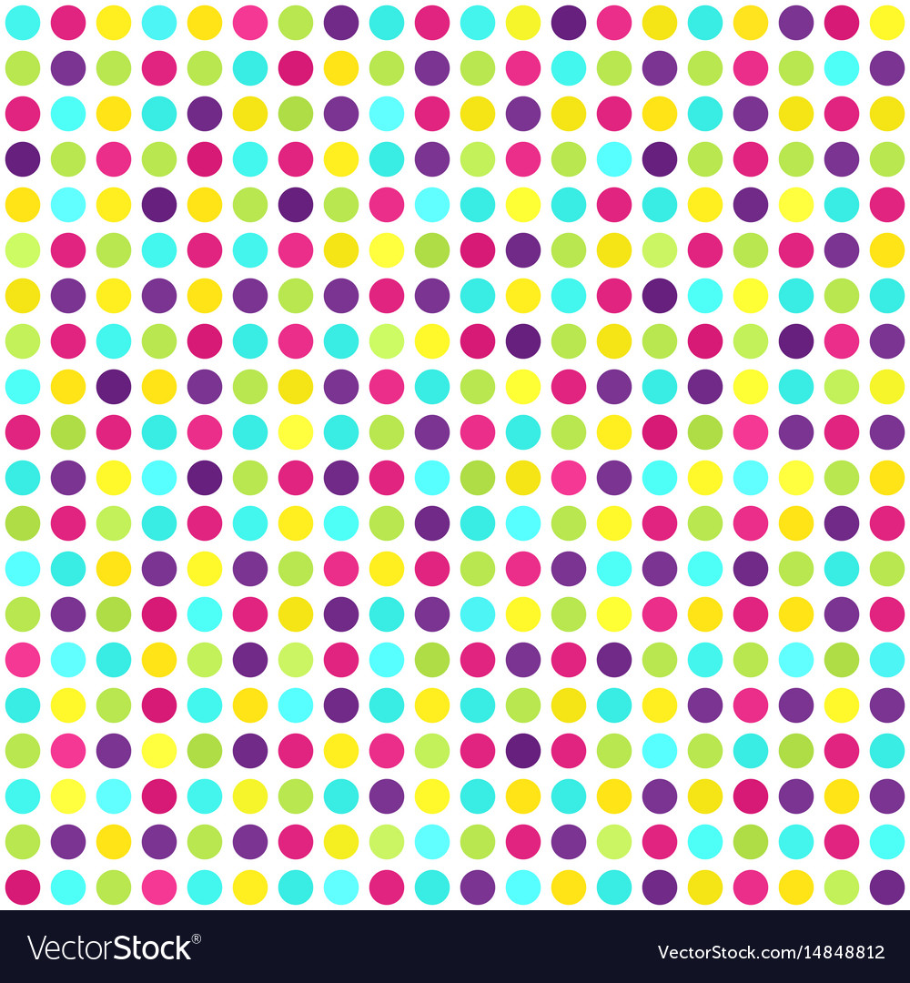 Polka dot pattern seamless background Royalty Free Vector
