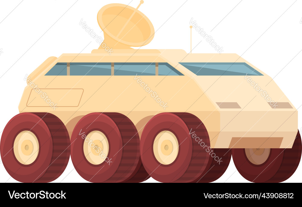 Rover icon cartoon space planet Royalty Free Vector Image
