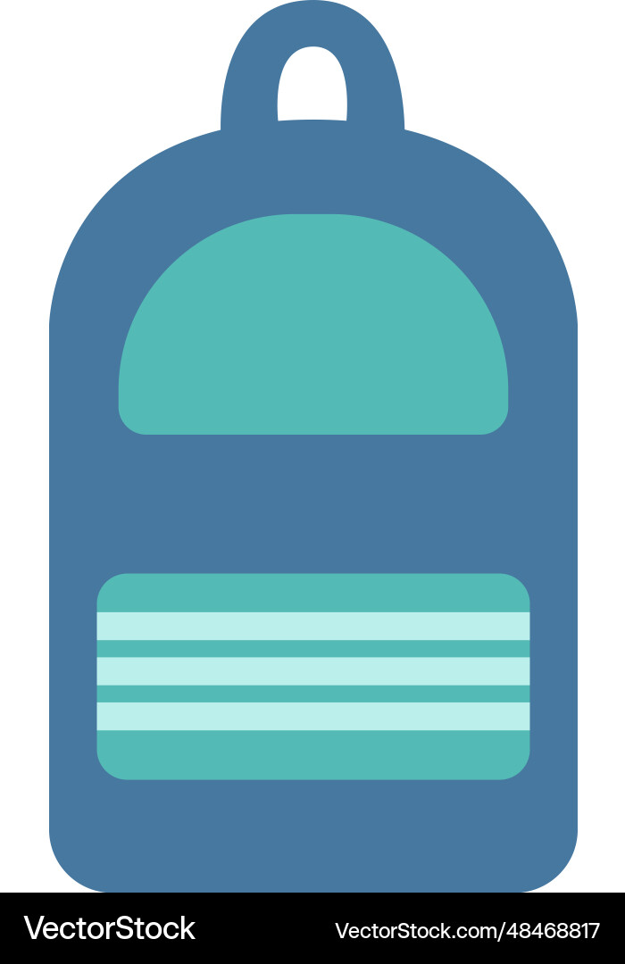 Backpack icon school bag symbol kid equipment Vector Image