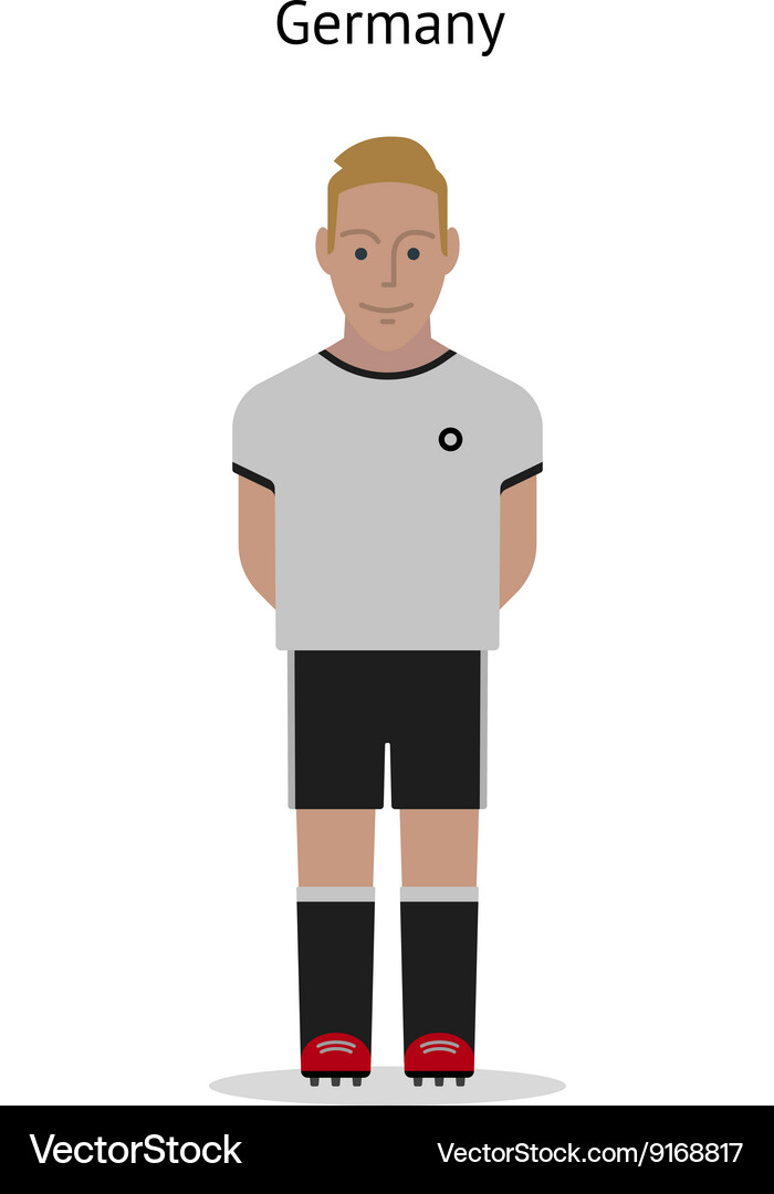 Football kit germany Royalty Free Vector Image