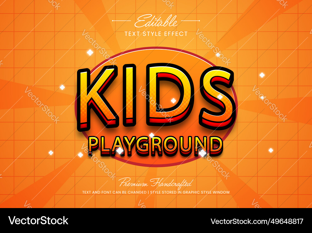 Kids playground graphic style on grid background Vector Image