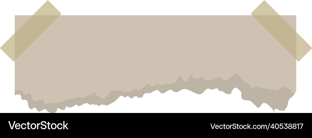 Torn piece of paper Royalty Free Vector Image - VectorStock