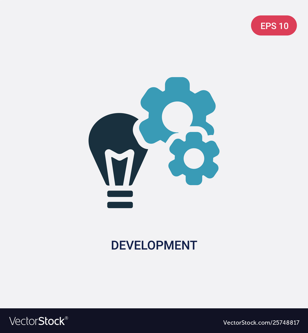 Two color development icon from social media Vector Image