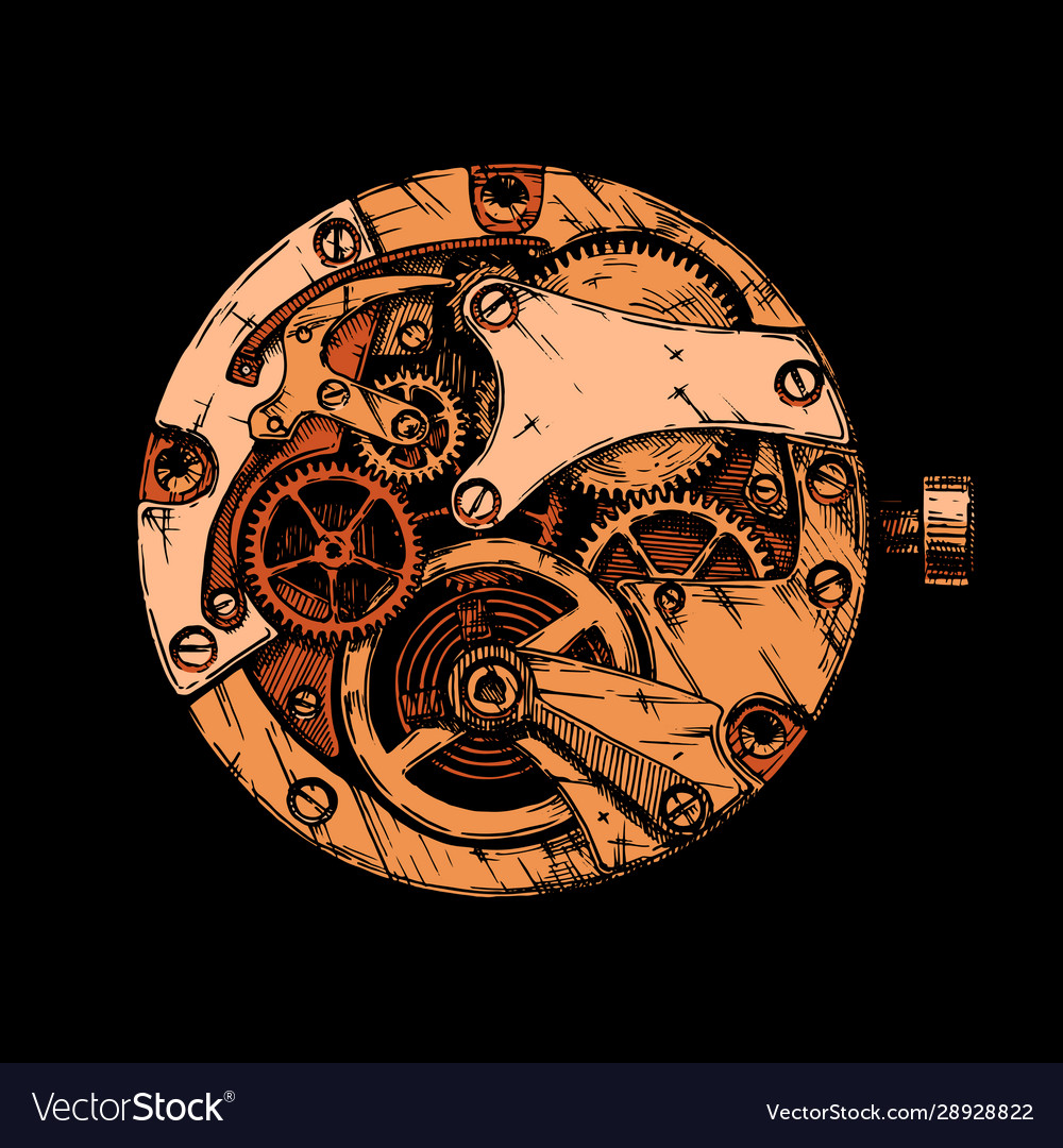 Clockwork Royalty Free Vector Image - VectorStock