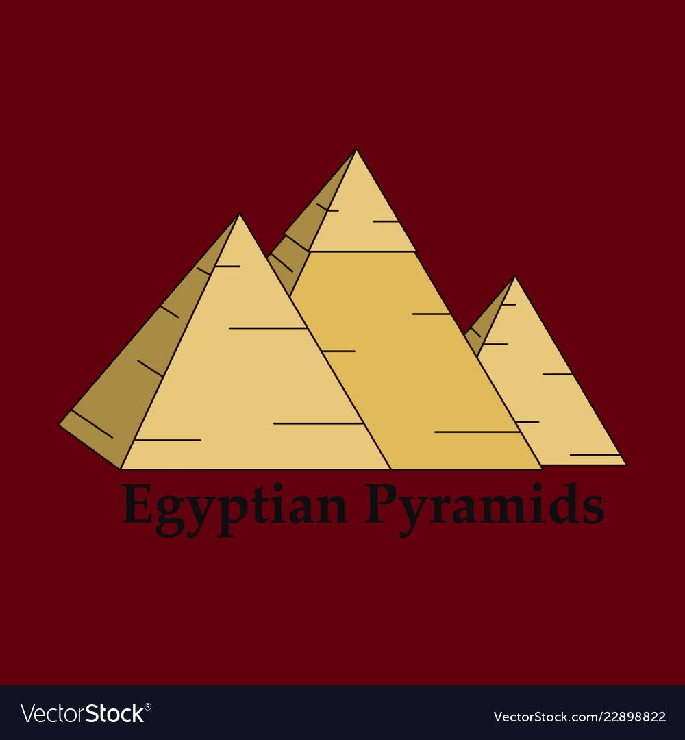Egypt pyramid giza pyramid Royalty Free Vector Image