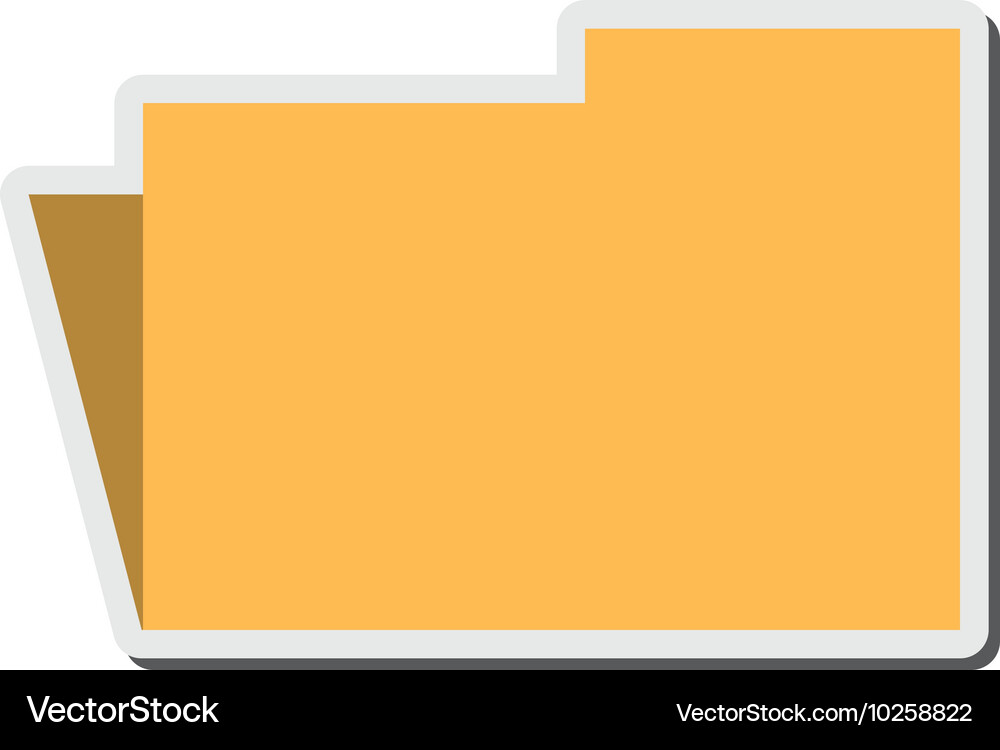 File folder icon Royalty Free Vector Image - VectorStock