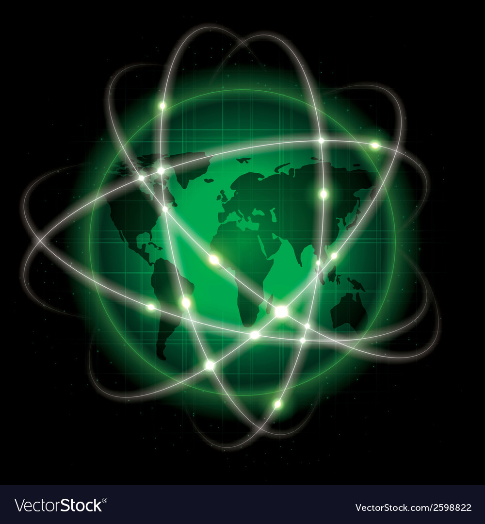 Global network Royalty Free Vector Image - VectorStock