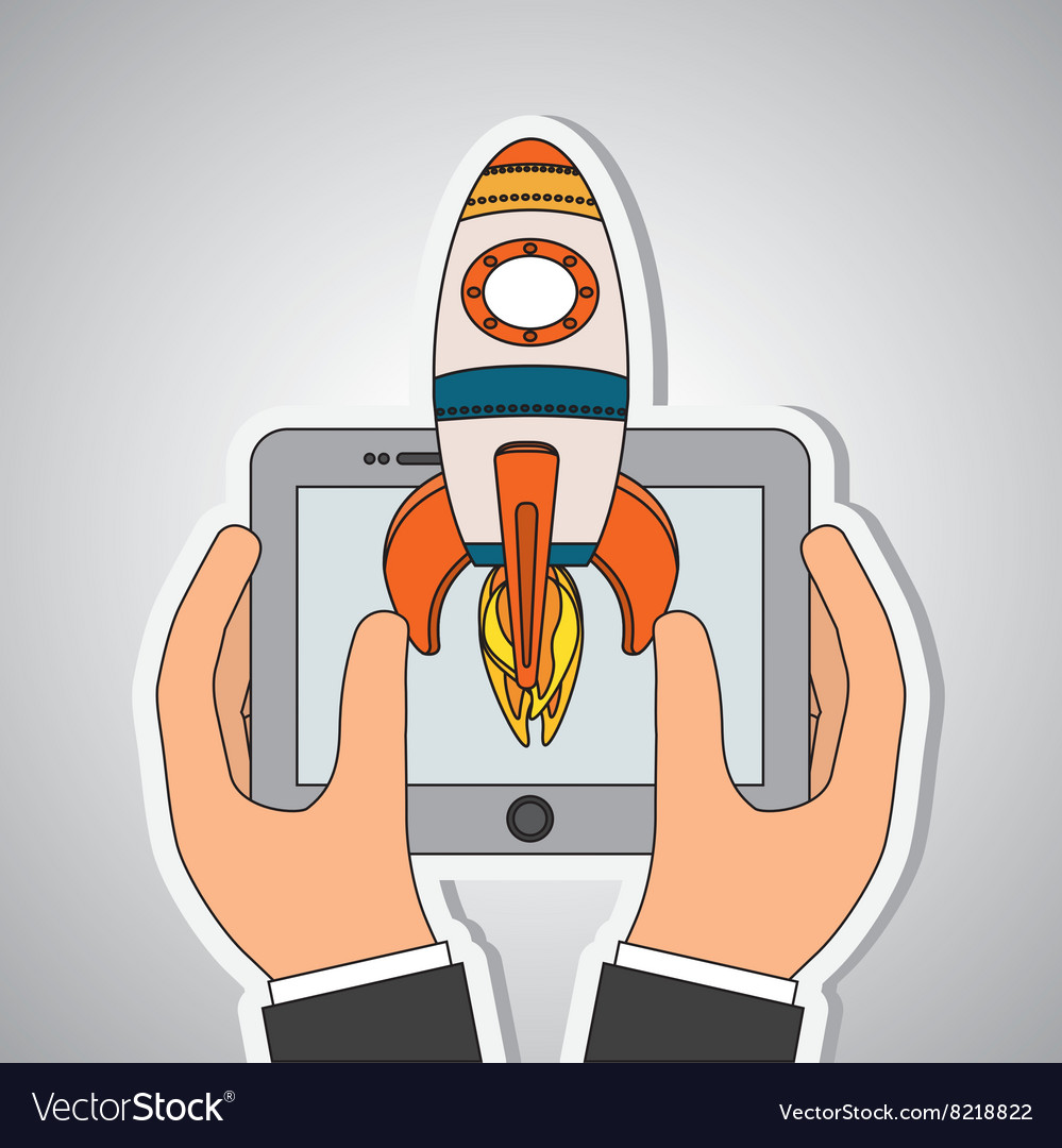 Rocket icon design Royalty Free Vector Image - VectorStock