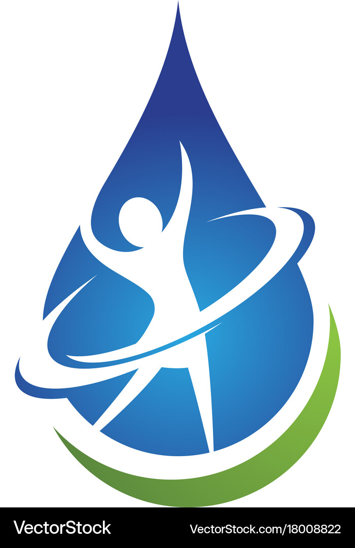 Water drop logo template Royalty Free Vector Image