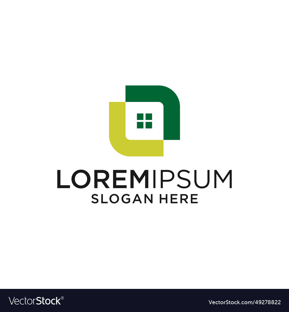 Window services logo template replacement Vector Image