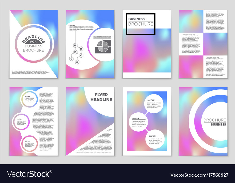 Abstract layout background set for art Royalty Free Vector