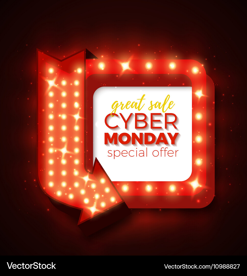 Cyber monday sale Royalty Free Vector Image - VectorStock