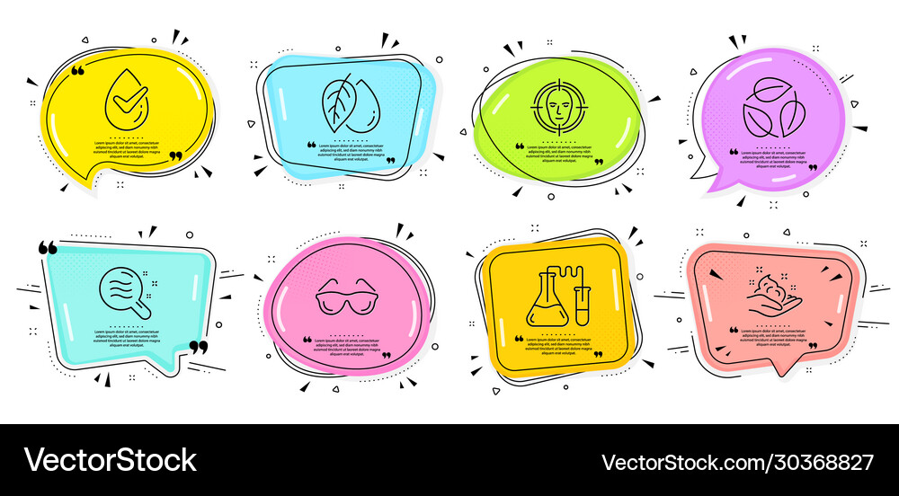 Dermatologically tested face detect and skin care Vector Image