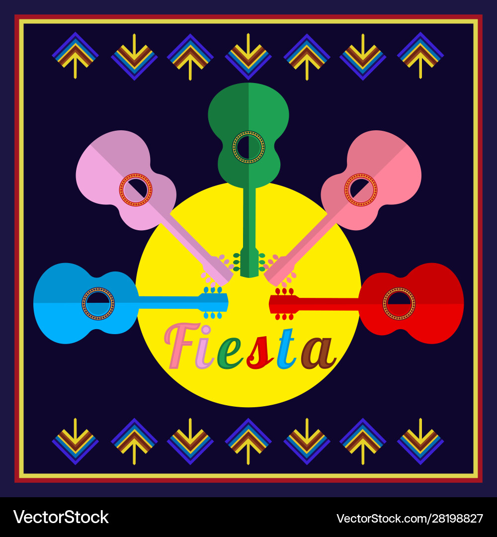 Mexican fiesta party advertisement Royalty Free Vector Image