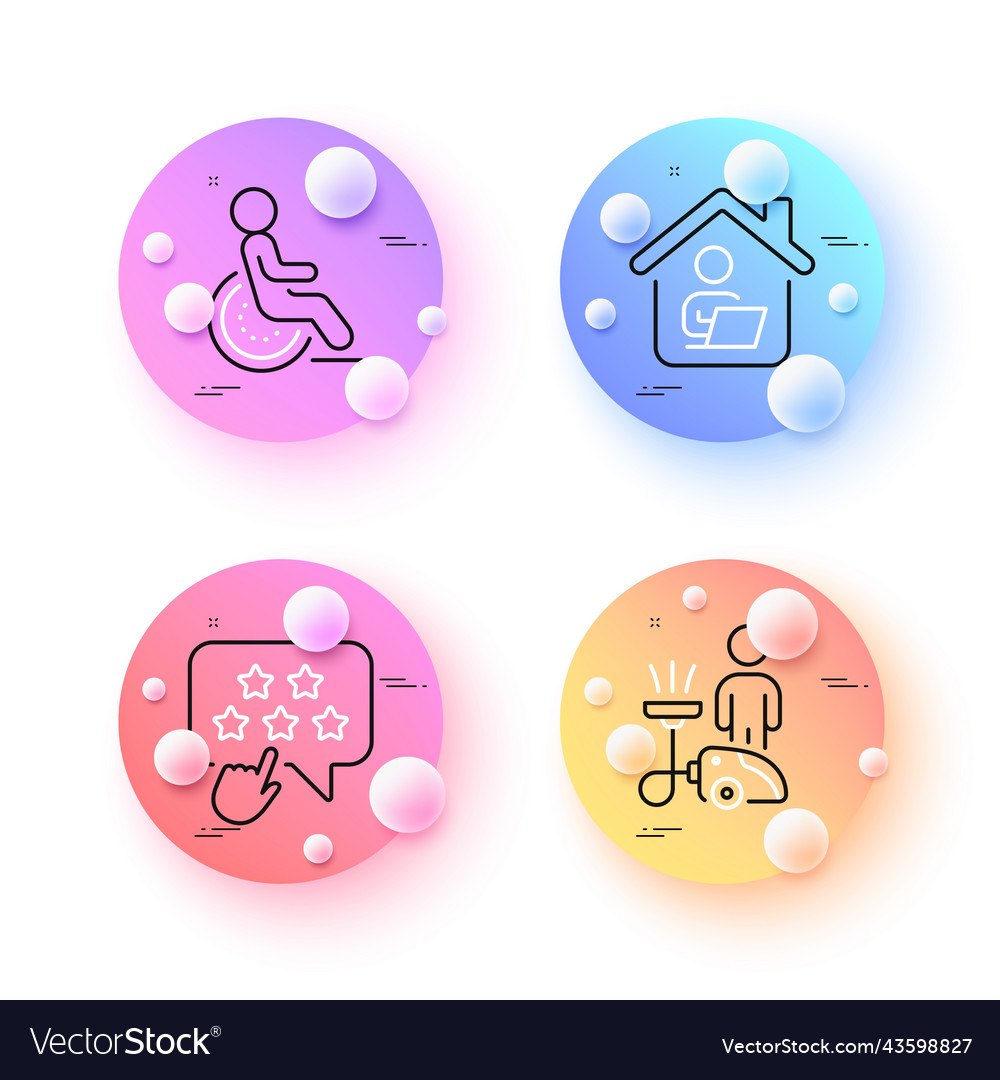 Ranking star work home and disability minimal Vector Image Ranking star work home and disability minimal Vector Image