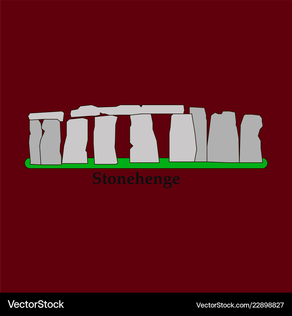 Stonehenge icon isolated on white background Vector Image