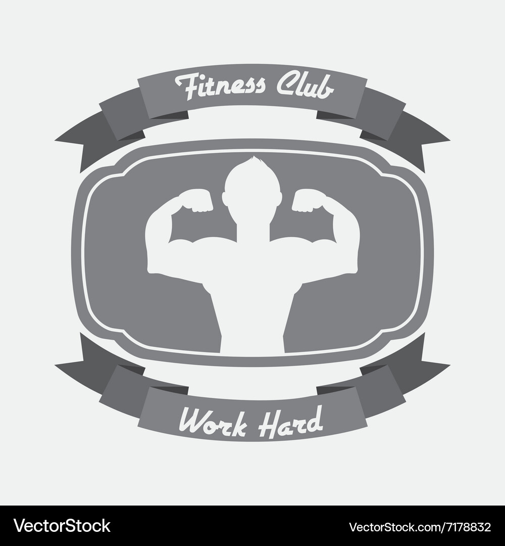 Fitness club design Royalty Free Vector Image - VectorStock