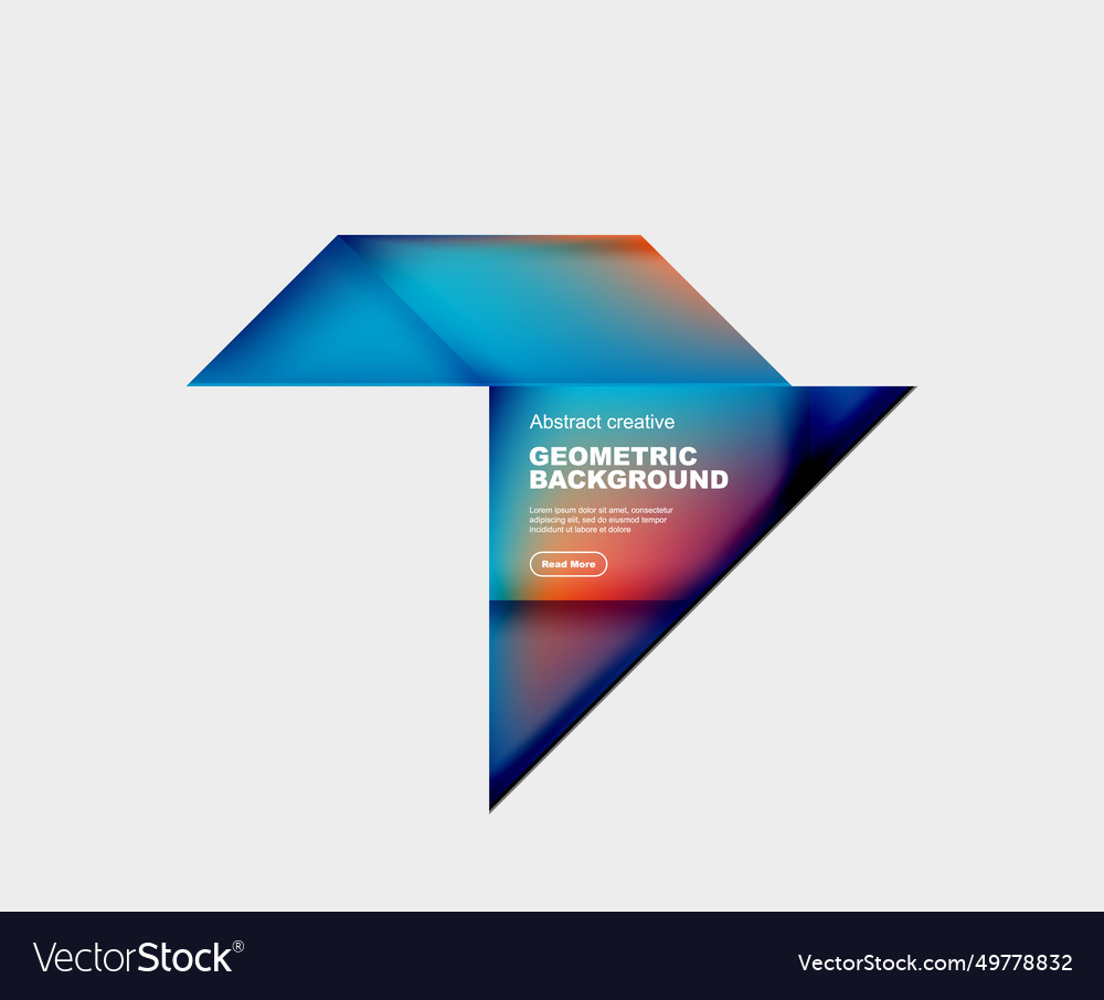 Gradient triangles abstract background Royalty Free Vector