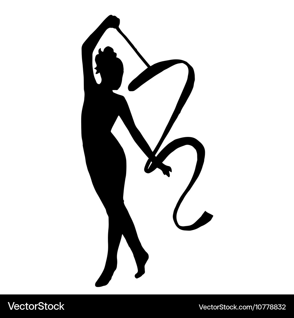 High quality original girl gymnastic doing Vector Image