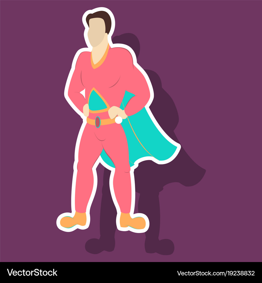 Superhero cartoon icon with superman Royalty Free Vector