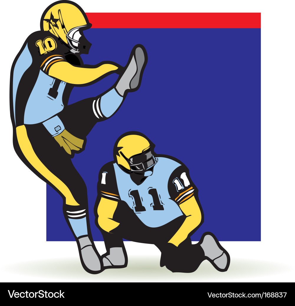 American football graphic Royalty Free Vector Image