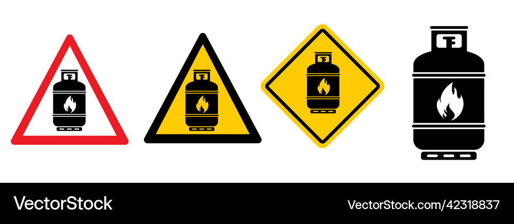 Cartoon propane gas cylinder Royalty Free Vector Image