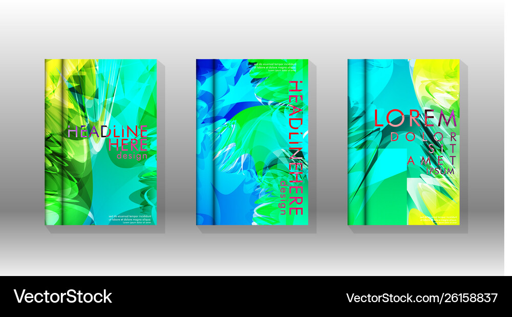 Design background cover with colorful abstract Vector Image