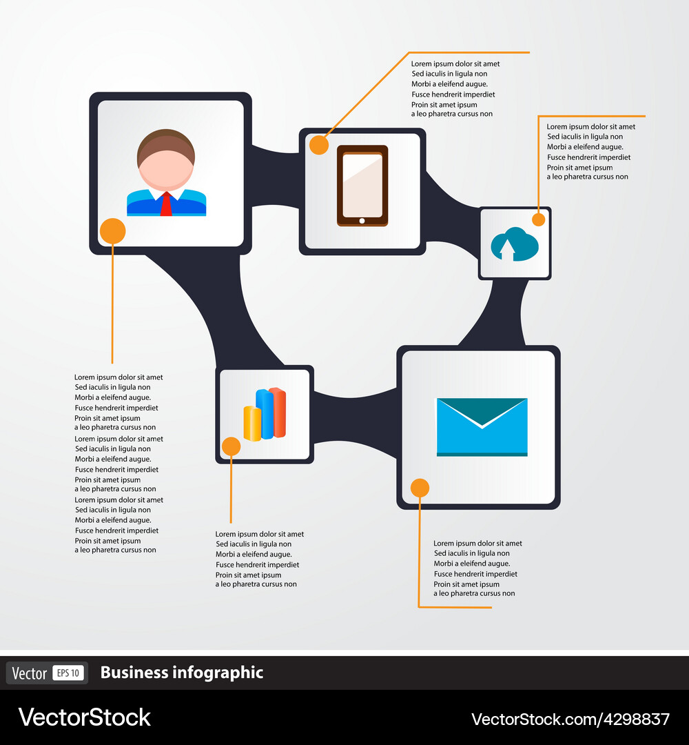 Design infographics concept with icons Royalty Free Vector
