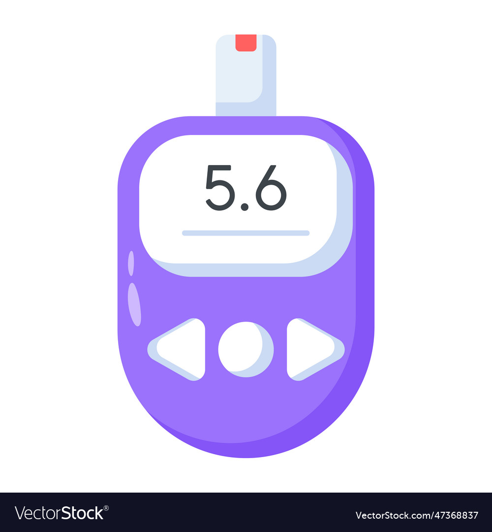 Glucometer Royalty Free Vector Image - VectorStock
