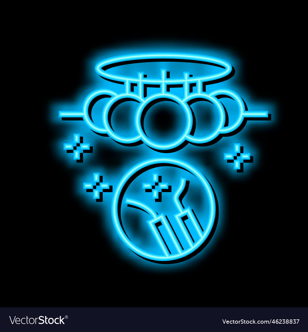 Light fixture repair neon glow icon Royalty Free Vector