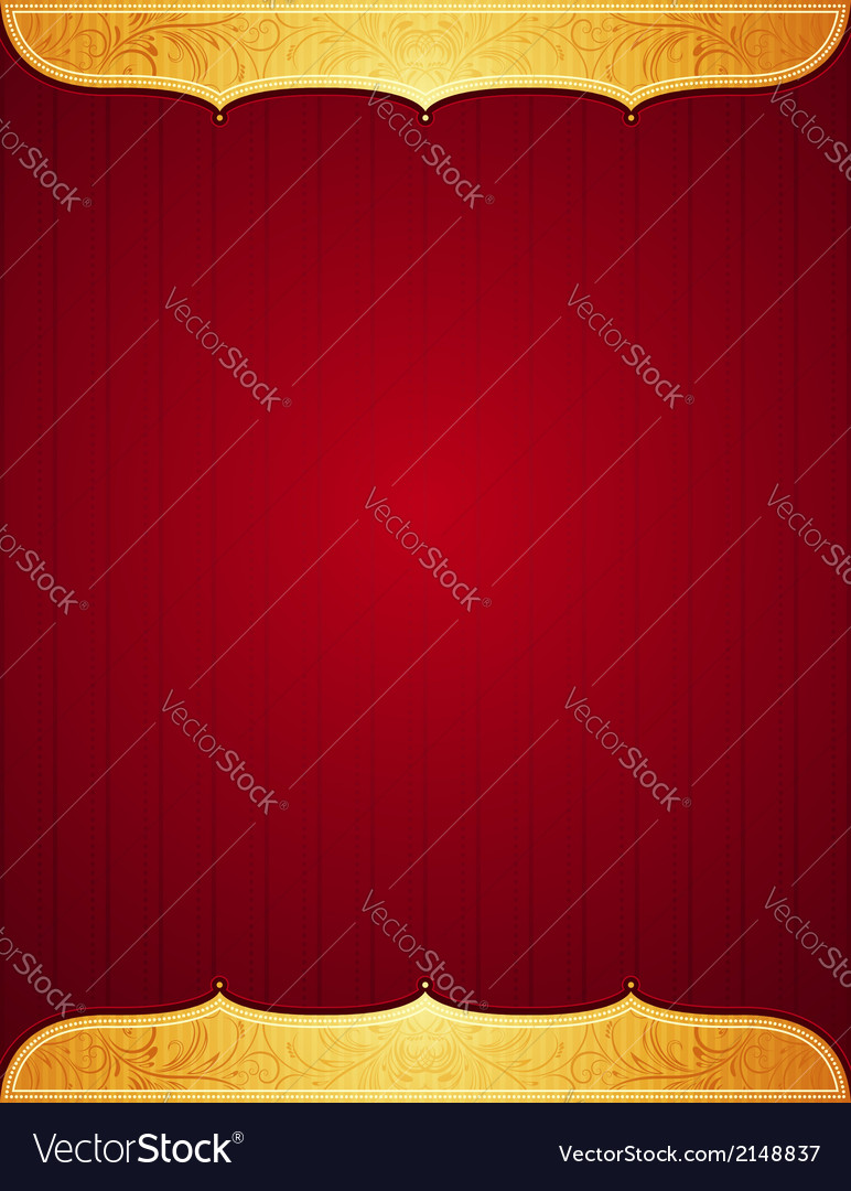 Red background with decorative elements Royalty Free Vector