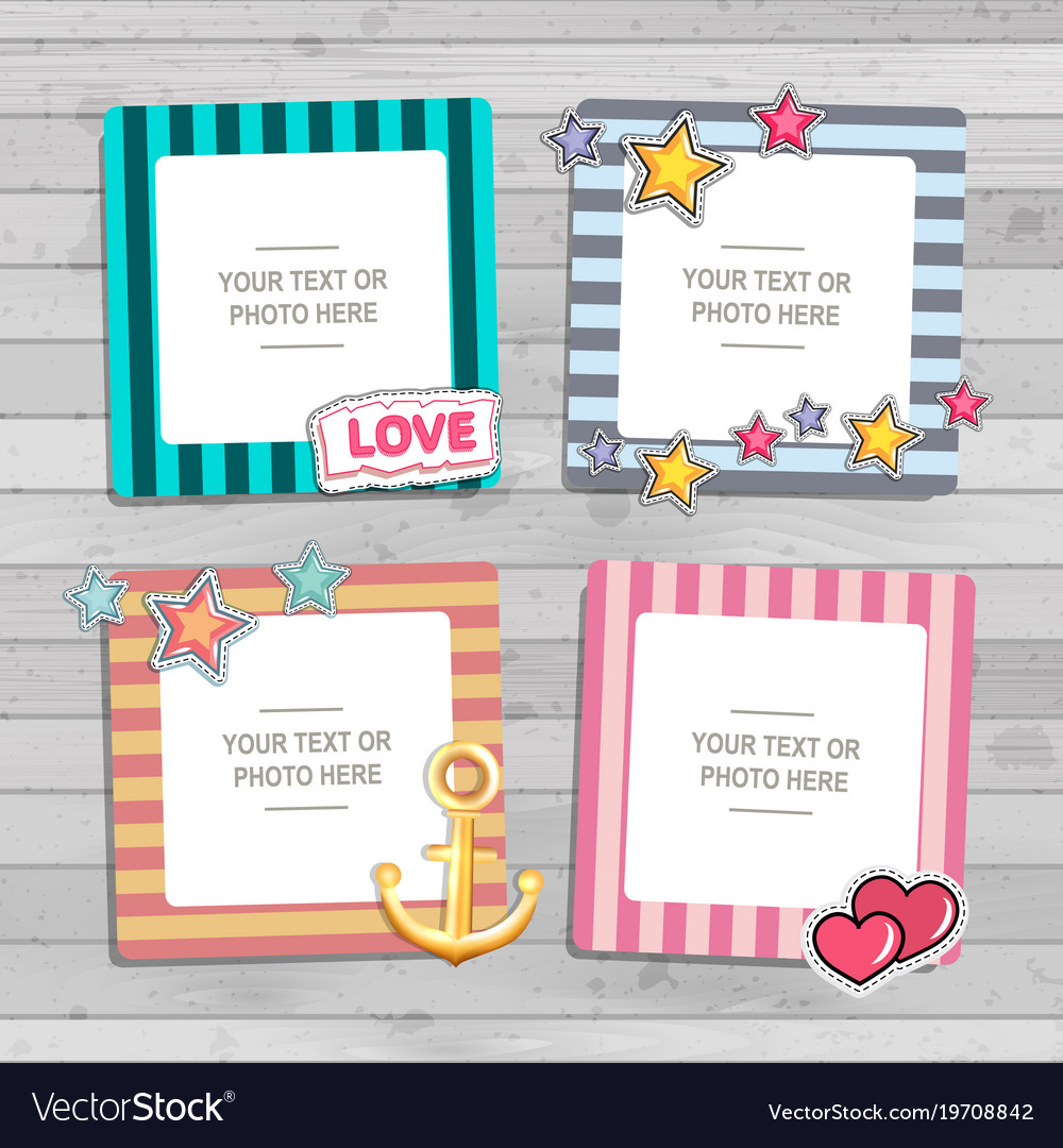 Decoration template frames Royalty Free Vector Image