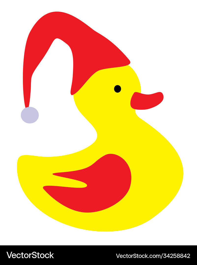 Image a children toy - a yellow rubber Royalty Free Vector