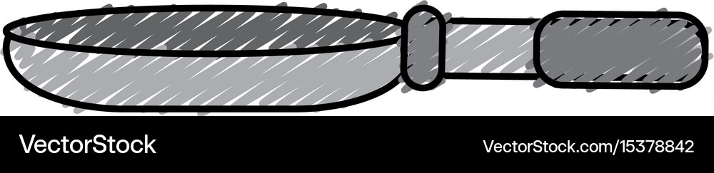 Metallic skillet pan kitchen utensil Royalty Free Vector