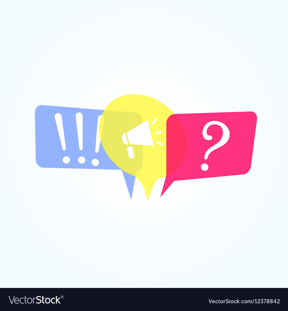 Quiz logo isolate Royalty Free Vector Image - VectorStock