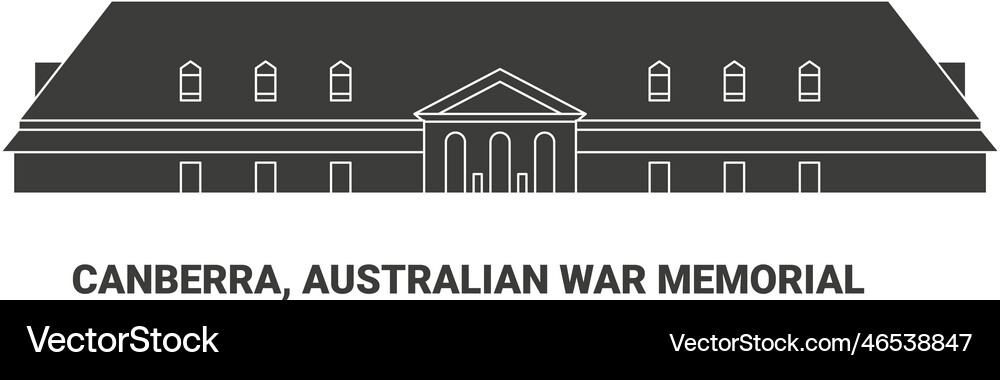 Australia canberra australian war memorial Vector Image