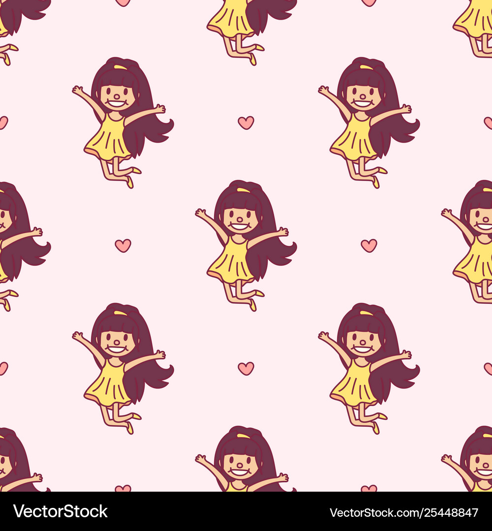 Cartoon seamless pattern Royalty Free Vector Image