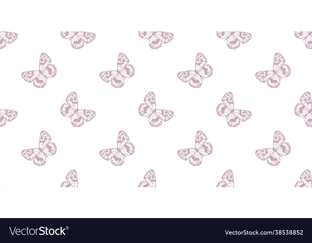 Butterfly seamless repeat pattern background Vector Image