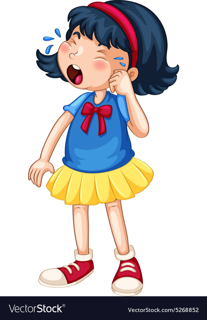 Crying Royalty Free Vector Image - VectorStock