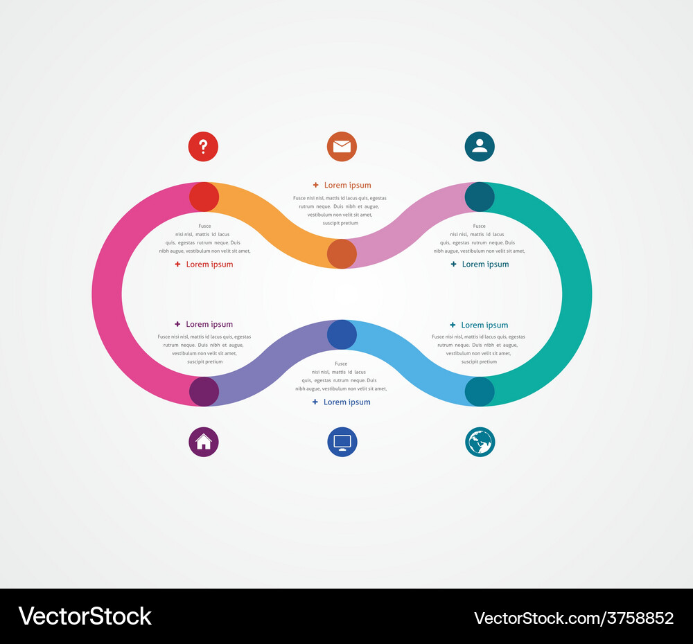 Modern minimalist design of a template Royalty Free Vector