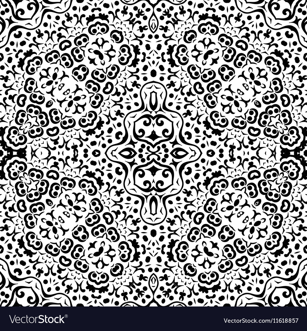 Abstract seamless outline pattern Royalty Free Vector Image