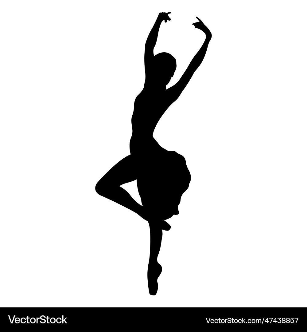 Ballerina silhouette 38 Royalty Free Vector Image