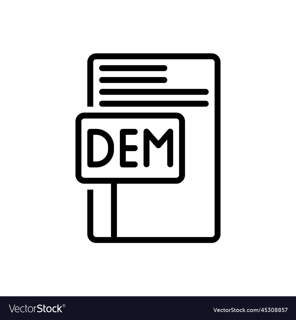 Dem Royalty Free Vector Image - VectorStock