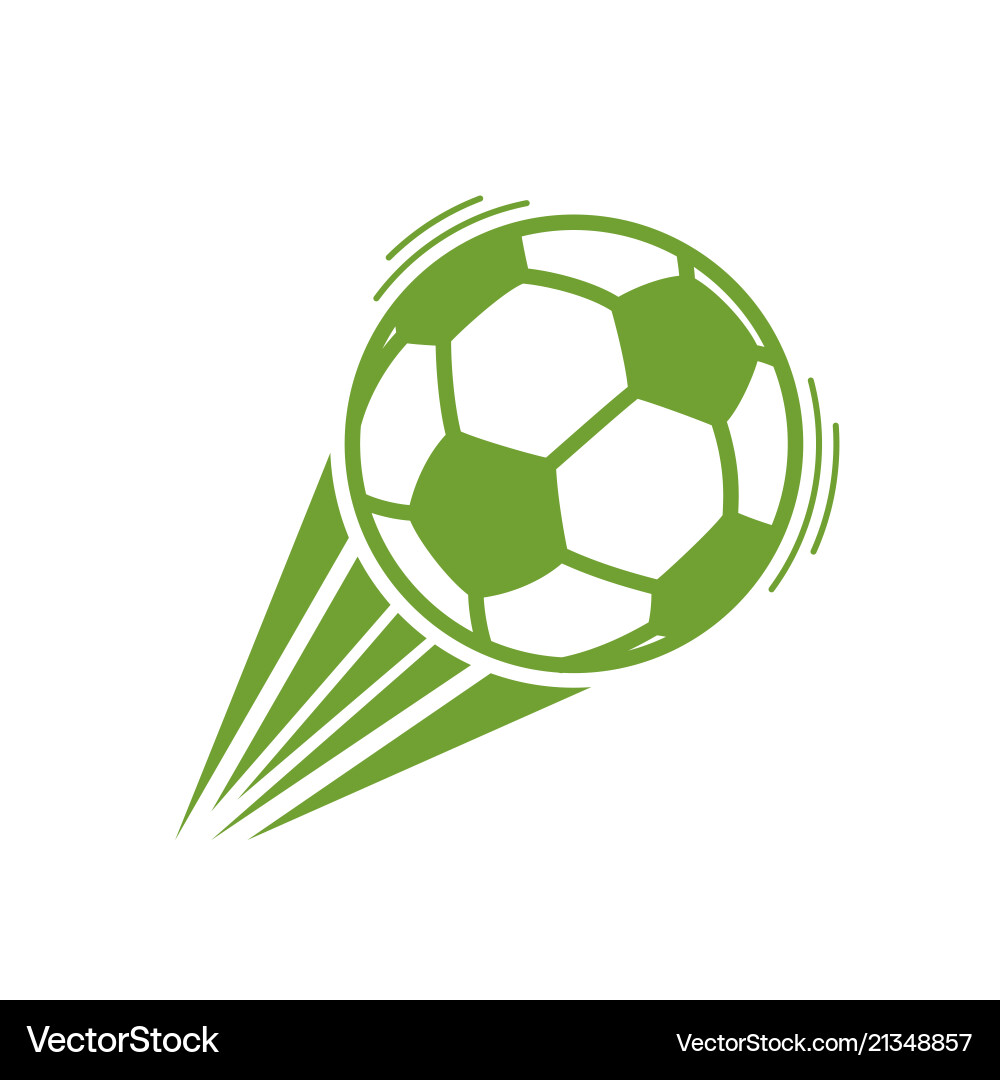 Green football move Royalty Free Vector Image - VectorStock