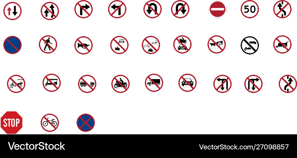 High quality traffic signs yellow Royalty Free Vector Image
