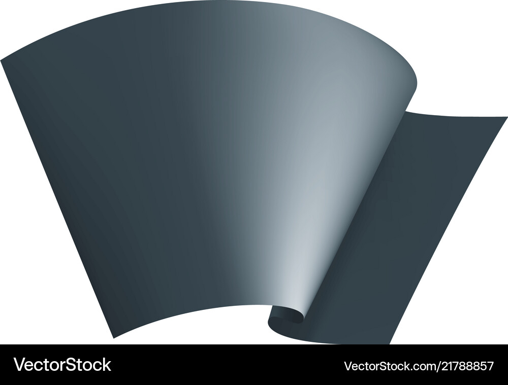 Waving the black flag on a white background Vector Image