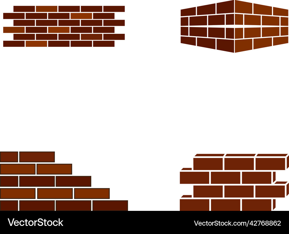 Pile of bricks icon Royalty Free Vector Image - VectorStock
