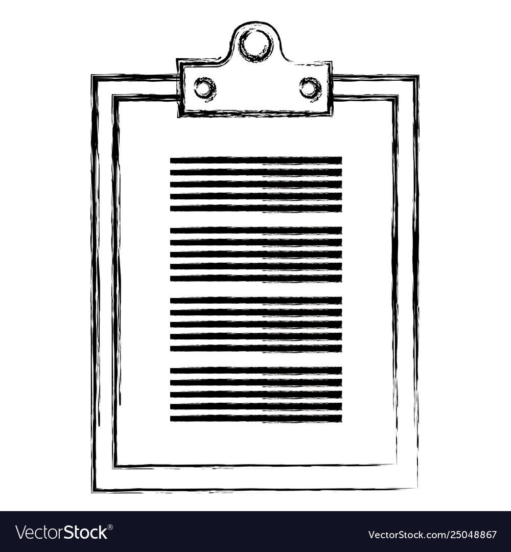 Clipboard checklist isolated icon Royalty Free Vector Image