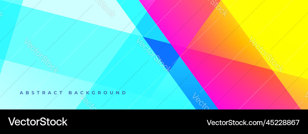 Geometric Abstract Banner Royalty Free Vector Image